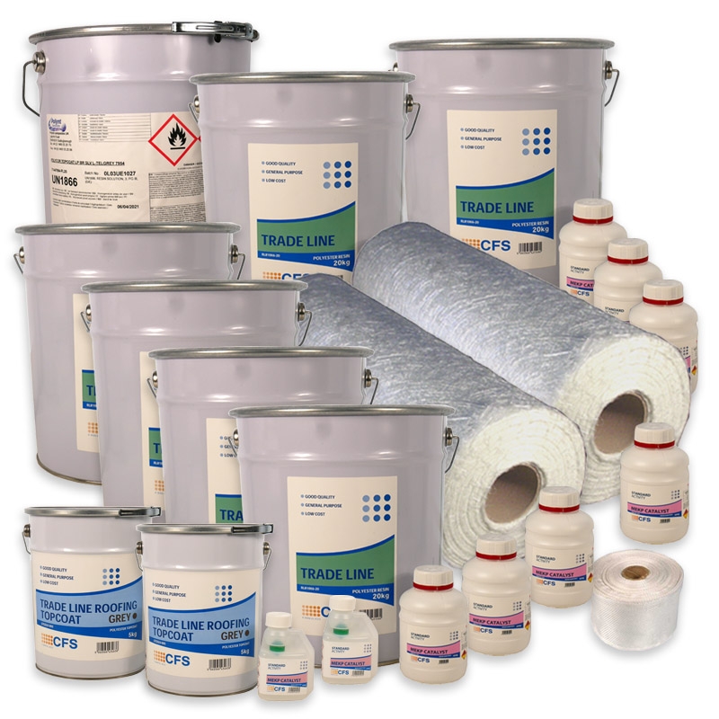 CFS Fibreglass - RP24 - Roof Pack 50m2 Trade Line 2 Layer - GRP Supplies